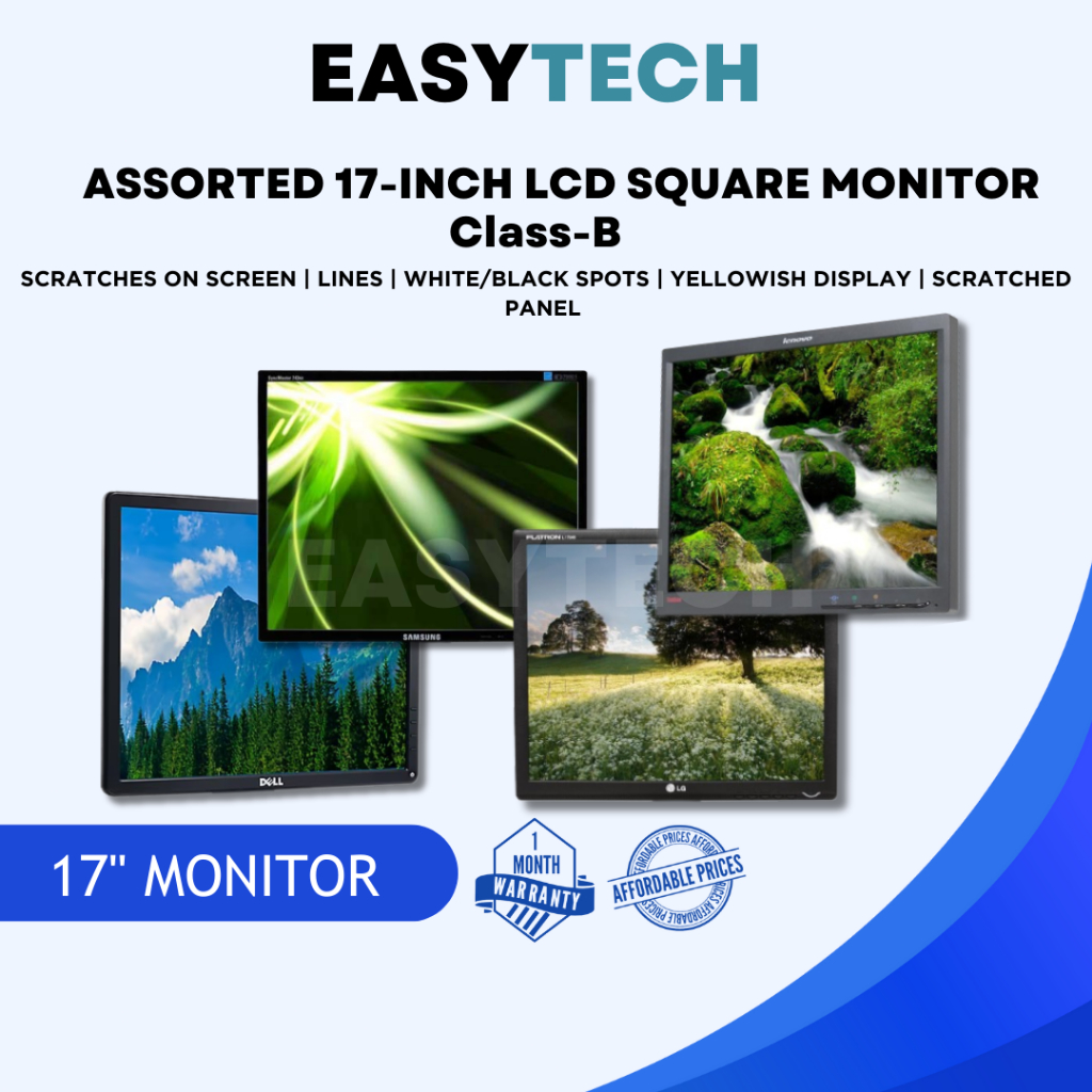 EASYTECH | 17-inch ASSORTED BRAND Class-B Square LCD Monitor for ...