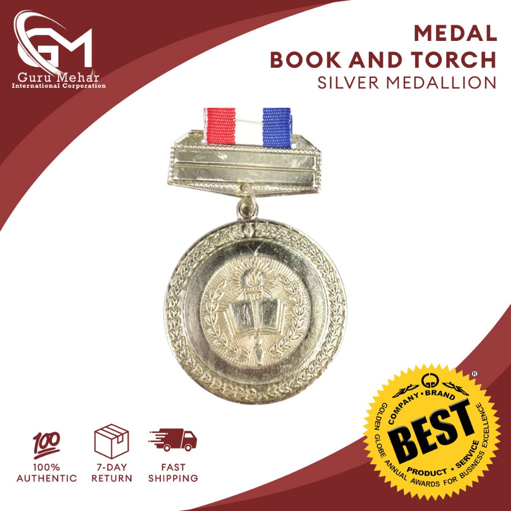 Academic Medal Book and Torch Medal Bronze, Silver, Gold in Miguelito ...