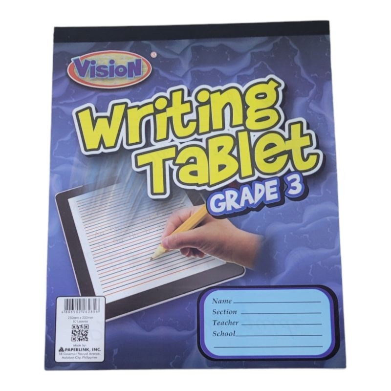 Vision Writing Tablet for Grade 3 | Shopee Philippines