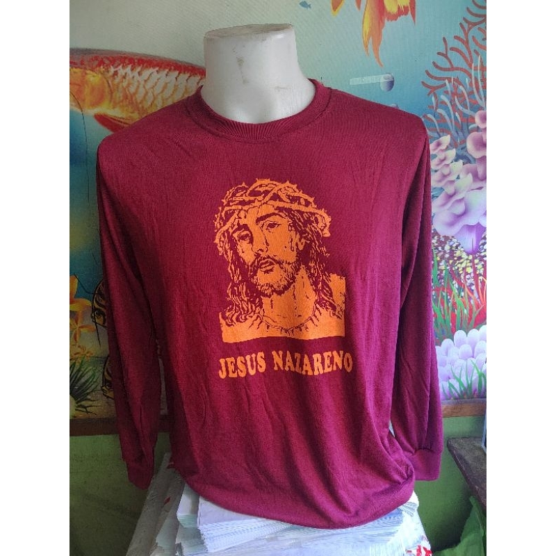 Jesus Nazareno Longsleeve with print. | Shopee Philippines