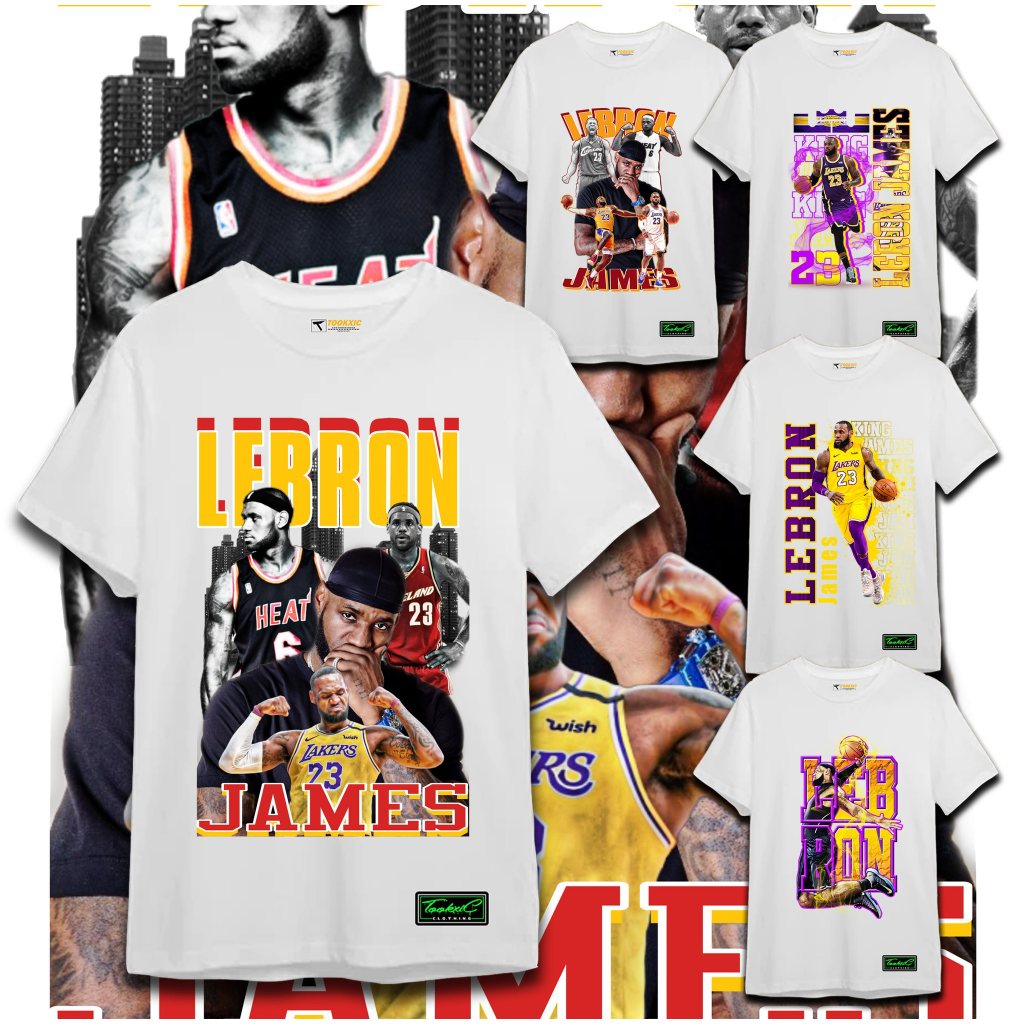Bootleg NBA Shirt - LeBron James - Vintage Inspired Tees - Sublimation ...