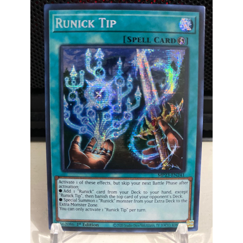 Runick Tip - MP23-EN241 - Prismatic Secret Rare 1st Edition | Shopee ...