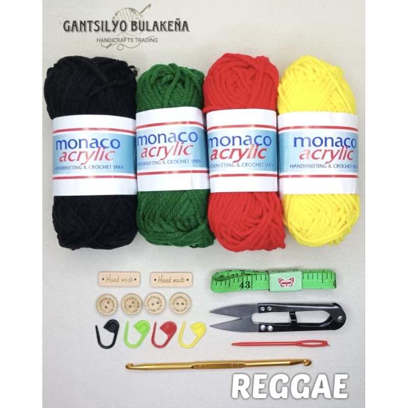 Crochet Beginner's Set / Crochet Starter Kit Monaco Acrylic 18g 4ply ...