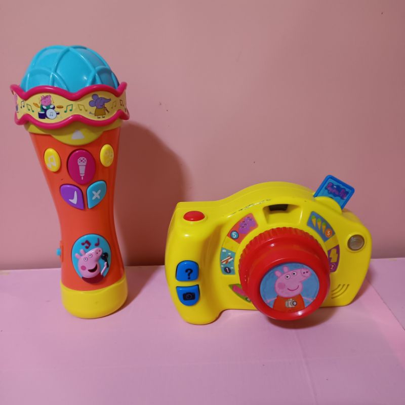 Preloved Battery Operated Peppa Pig Educational Microphone and Camera ...