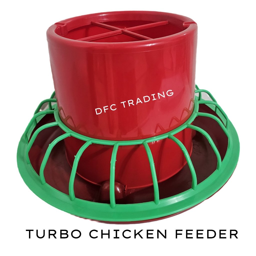 LARGE TURBO 20 CHICKEN ROOSTER FEEDER 40X40X29 CM TUTTU_VINCE | Shopee ...