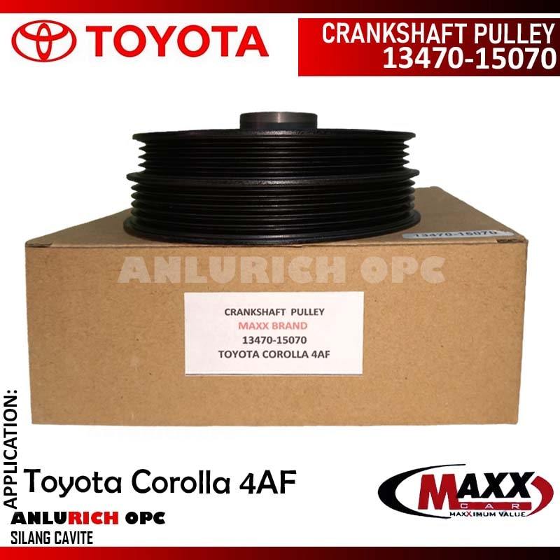 MAXX CRANKSHAFT PULLEY for Toyota Corolla 4AF pn: 13470-15070 | Shopee ...
