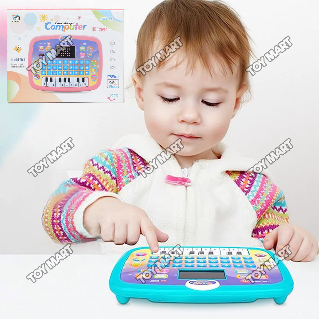 Educational Tablet Learning Kids Laptop Computer Plus Piano with LED ...