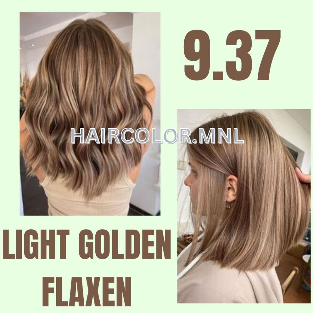 BREMOD 9.37 LIGHT GOLDEN FLAXEN HAIR COLOR SET WITH OXIDIZER (100ML ...