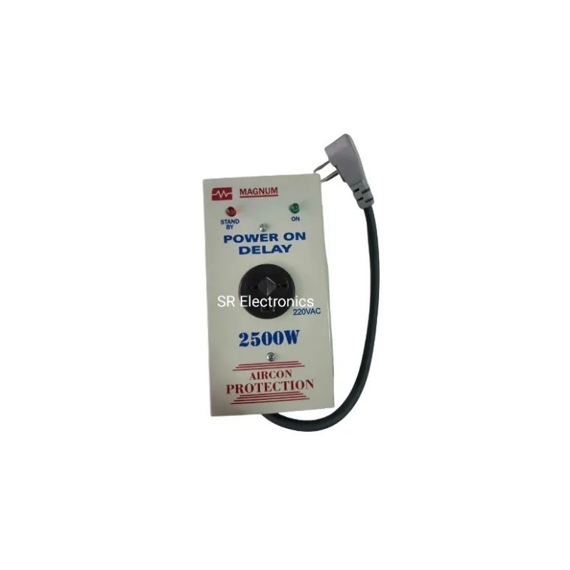 Magnum Power On Delay 2,500w AIRCONDITION surge protector | Shopee ...