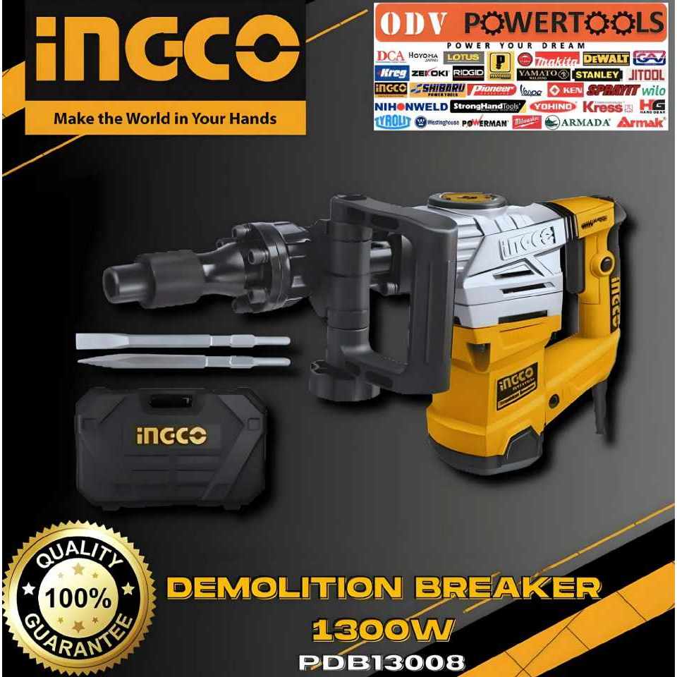 Ingco PDB13008/PDB130018 1300W Demolition Breaker / Hammer ~ ODV ...