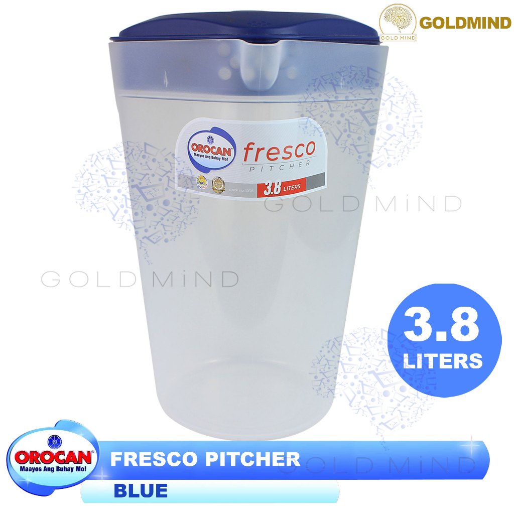 Orocan Fresco Pitcher w/ cover 3.8 and 2 LITERS -Gold Mind | Shopee ...