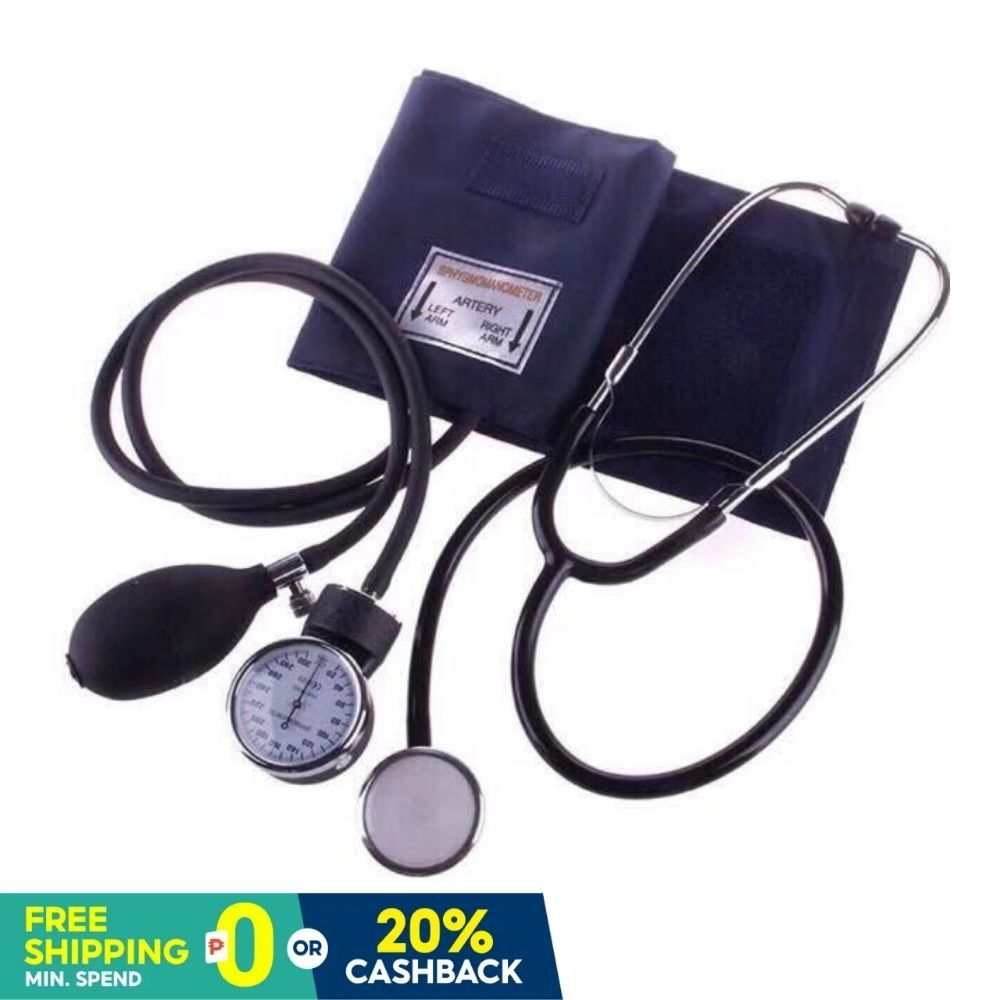 NEW Aneroid Sphygmomanometer Blood Pressure Measure Device Kit Cuff ...