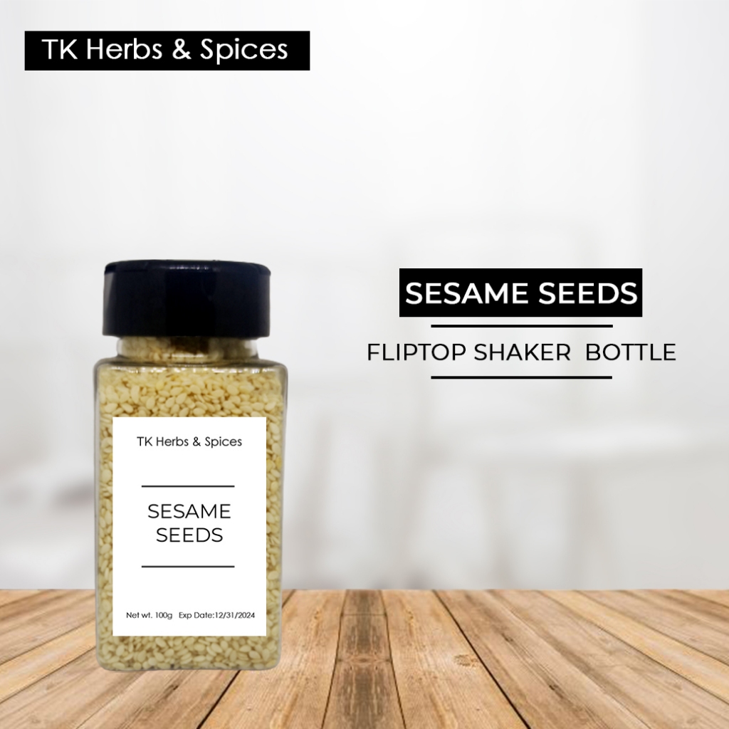 Premium Sesame Seeds Available in 50g,100g & Flip top Bottle | Shopee ...