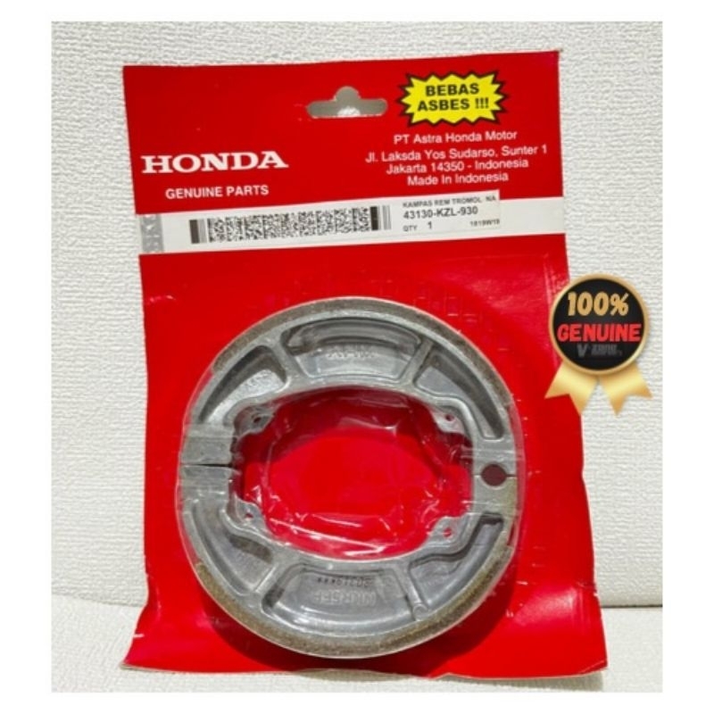 GENUINE HONDA BRAKE SHOE CLICK V1 V2 V3 BEAT F.I CARB ZOOMER AIRBLADE ...