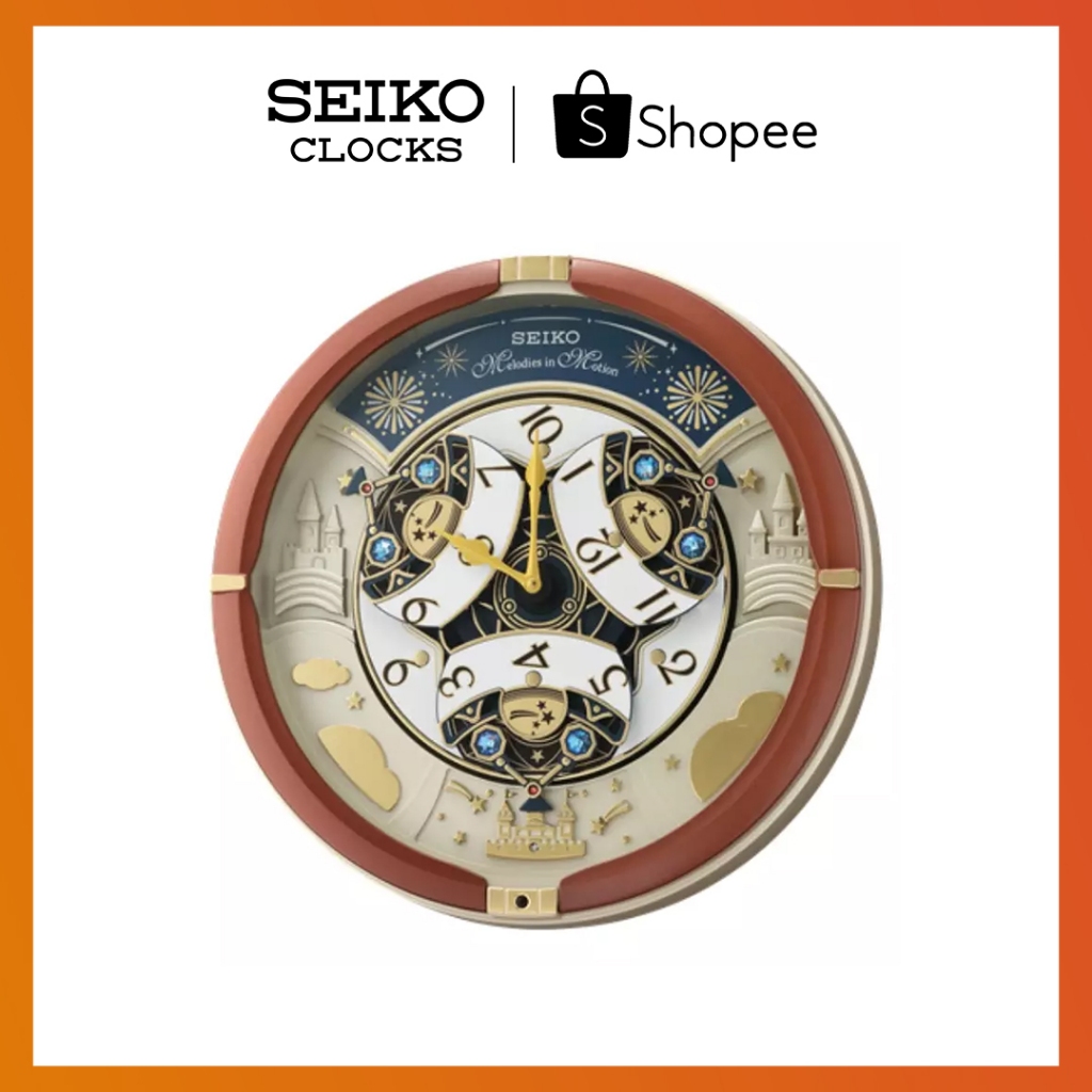 Seiko Melodies in Motion QXM378B Analog Musical Wall Clock | Shopee ...
