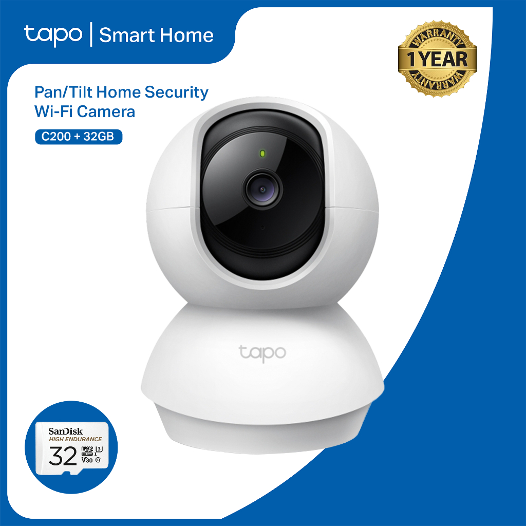 Tapo Official Store | TP-Link | C200 | Pan/Tilt | Security | Wi-Fi ...