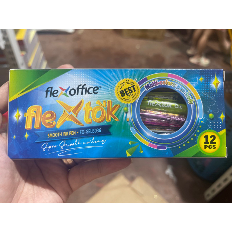 FLEXTOK BALLPEN ASSORTED BARREL (black ink only) | Shopee Philippines