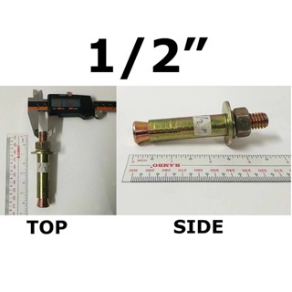 DYNA BOLT 1/2" X 3-1/2" DYNABOLT EXPANSION BOLT EXPANSION SCREW SLEEVE ...