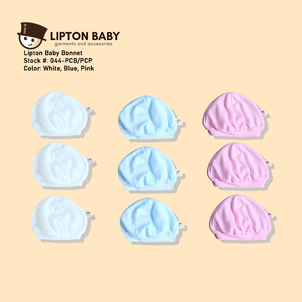 Lipton Baby Bonnet: Set of 3 | Shopee Philippines