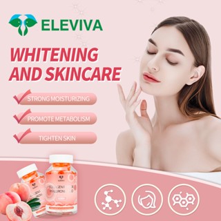 ELEVIVA Hyaluronic acid gummy with collagen and glutathione glow ...