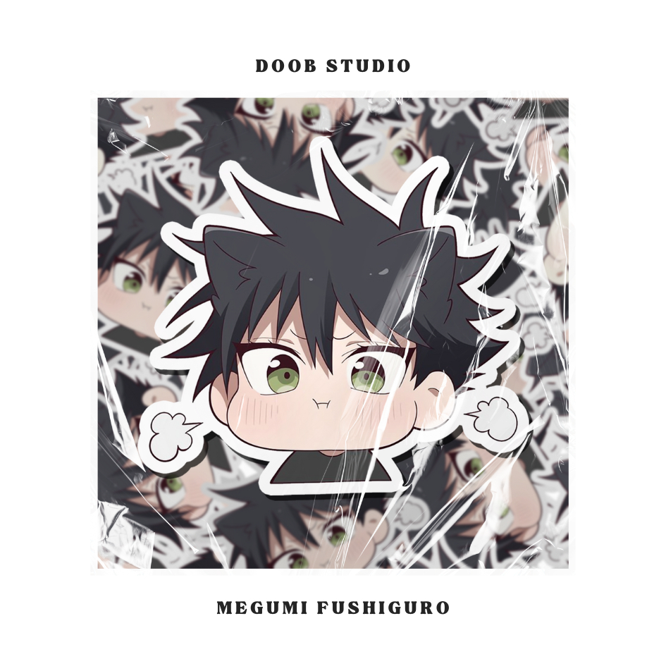 Jujutsu Kaisen Waterproof Sticker | Megumi Fushiguro | Shopee Philippines
