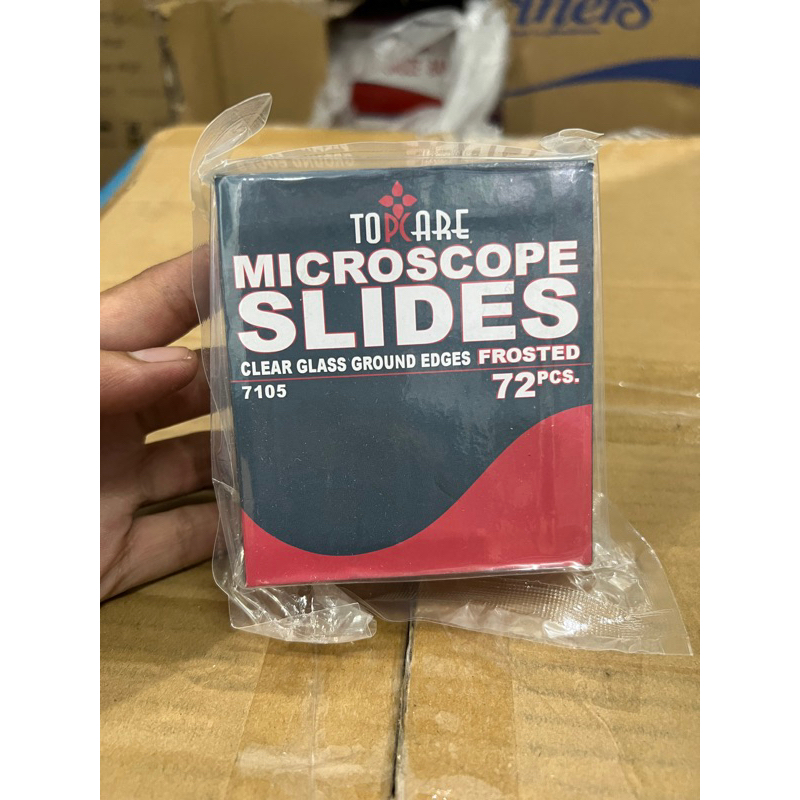 Microscope Glass Slides PLAIN or FROSTED Sail/Partners/Topcare - 72 pcs ( Unground edges ...