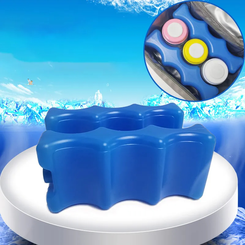 Gel Freezer Ice Blocks Reusable Cool Cooler Pack Bag Water injection ...