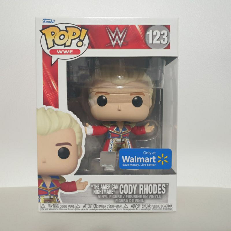 THE AMERICAN NIGHTMARE CODY RHODES WWE Walmart Exclusive Funko Pop ...