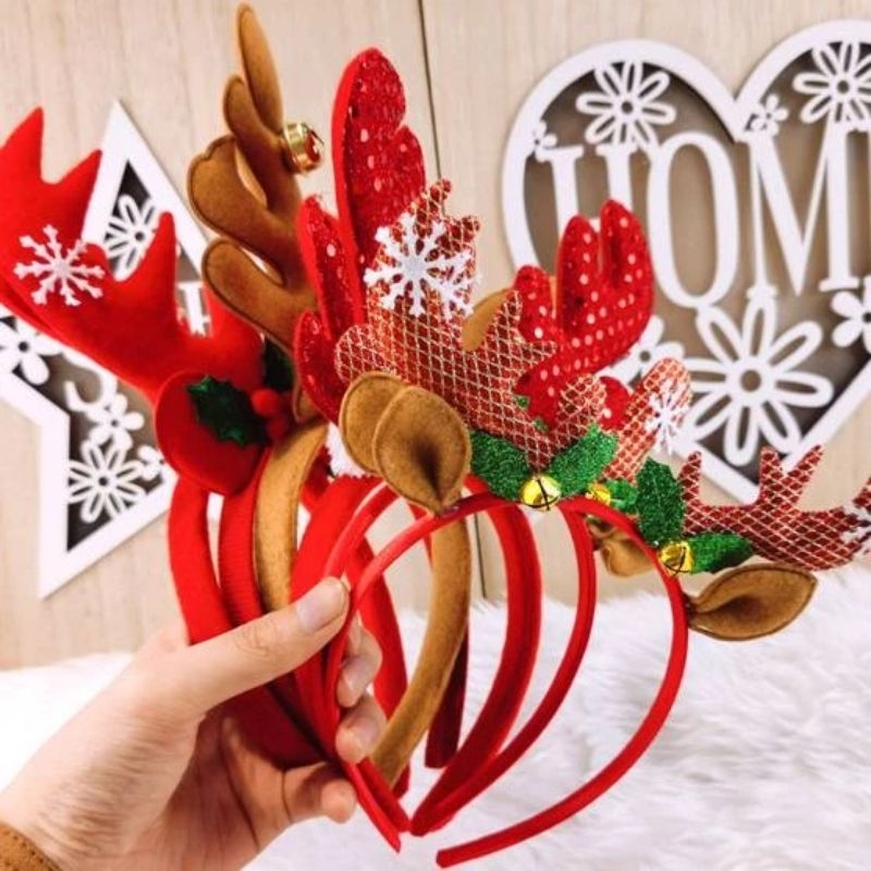 WIHan Cute Christmas New Headband Reindeer Antlers Tree Santa Claus ...