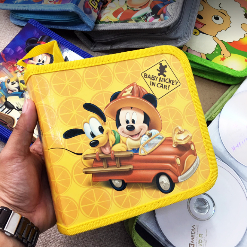 Mickey Mouse 40pcs DVD CD Bag with Zipper Disc Wallet Holder Carry ...