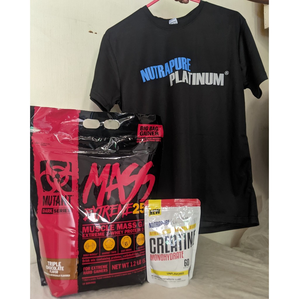 SALE! MUTANT Mass xxxtreme 12 lbs with or without creatine&shirt and ...