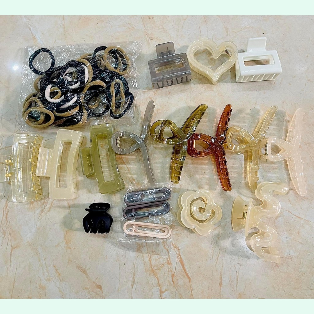 UNIHEART Hair Clips Hair Clamps Ponytail in Assorted Designs | Shopee ...
