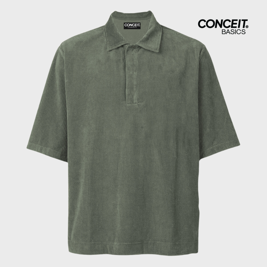 CONCEIT Oversized Boxy Cropped Fit Polo Shirt | Shopee Philippines