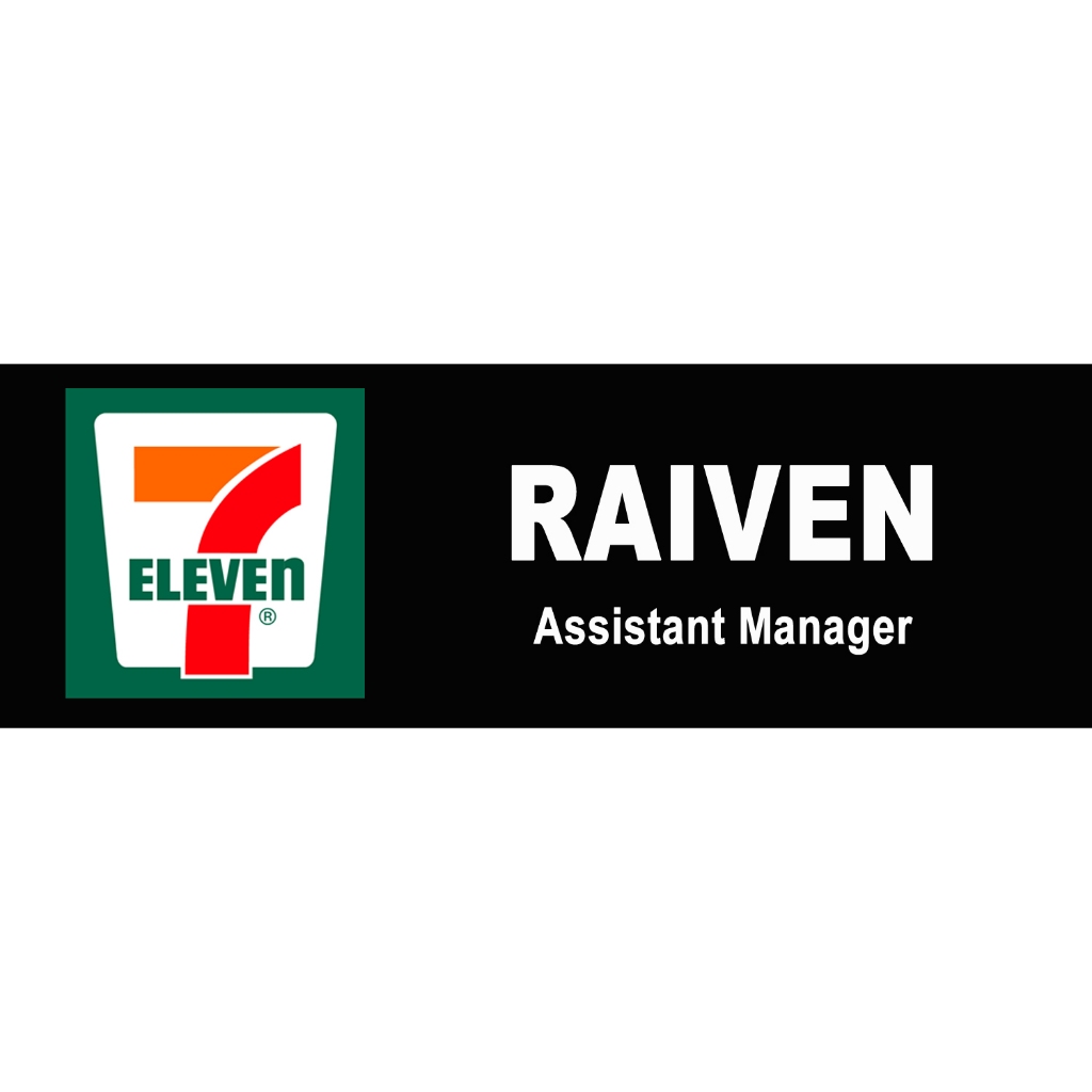 SEVEN ELEVEN PERSONALIZED NAMEPLATE | Shopee Philippines