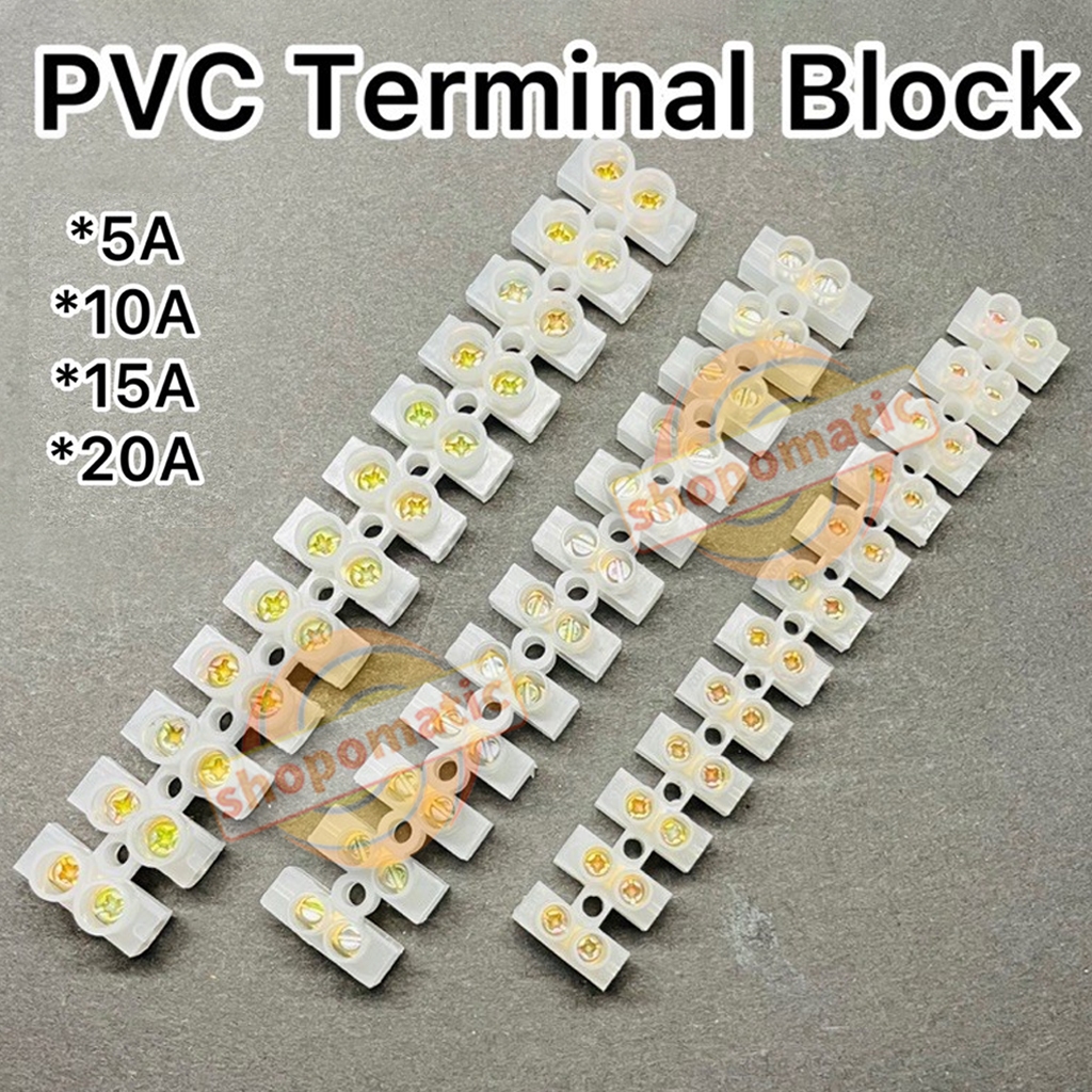 🟧 PVC Terminal Block / Flexible Terminal Block 5A , 10A , 15A , 20A 🟧 | Shopee Philippines