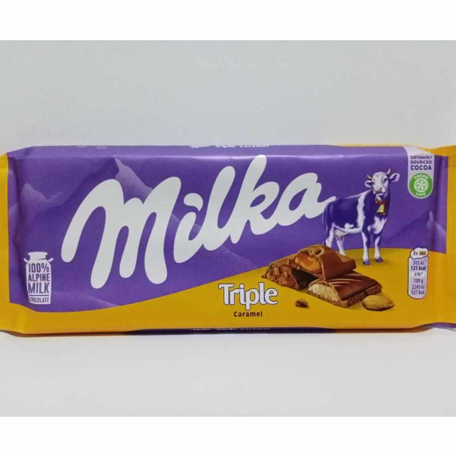 MILKA TRIPLE CARAMEL 90G | Shopee Philippines