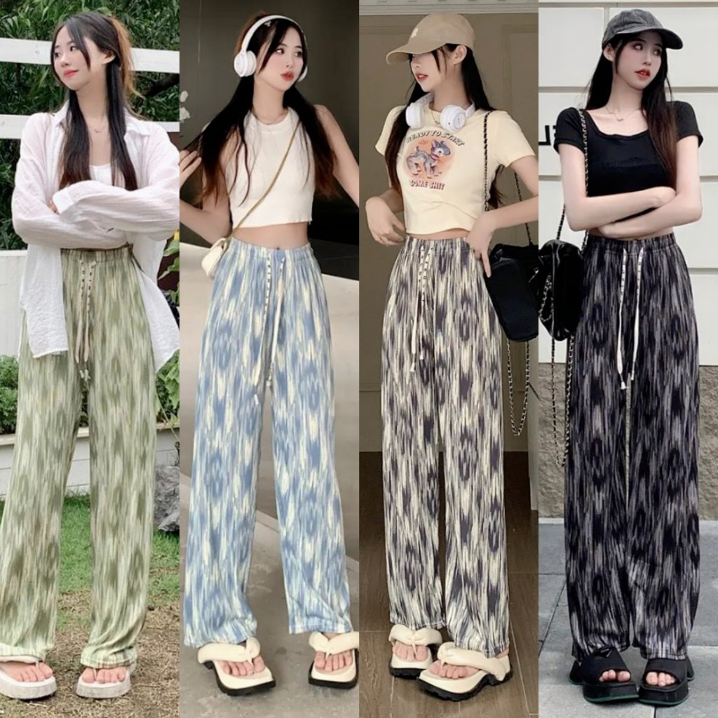 Trendy Square Pants high waist/big size (26-32) | Shopee Philippines