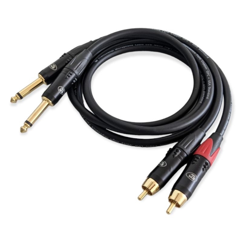 EM PL Mono to RCA Cable (1pair) Heavy Duty Guaranteed Quality | Shopee ...