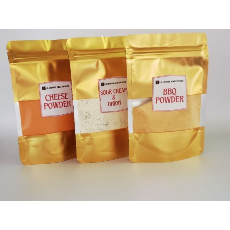 CHEESE POWDER | BBQ POWDER | SOUR CREAM AND ONION | FRIES SEASONING 50g ...