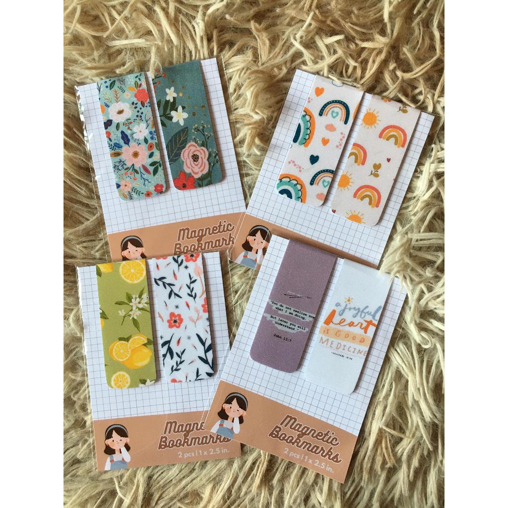 2pcs Magnetic Bookmarks | 1 x 2.5 inches (Glittered) | Shopee Philippines