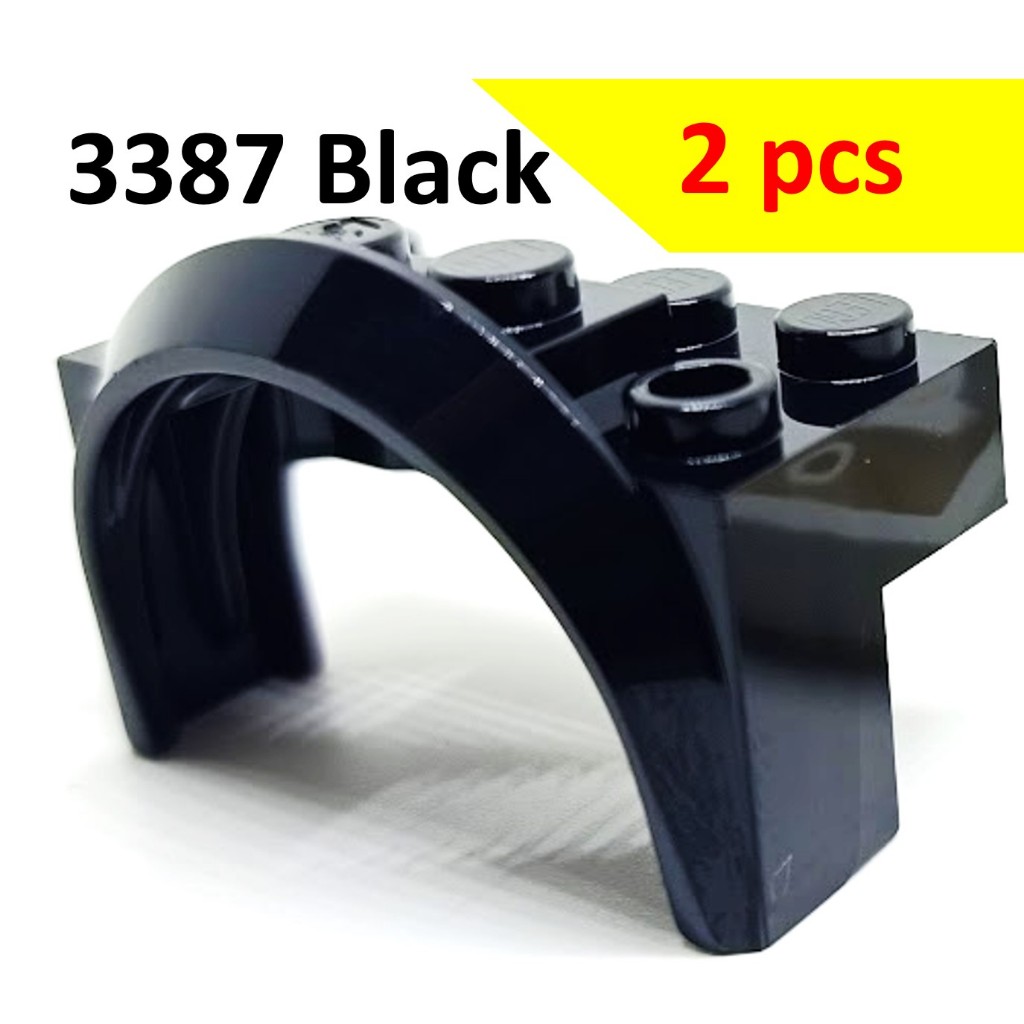 LEGO Parts 3387 Vehicle Mudguard 4x2 1/2x2 with Arch Round | Shopee ...