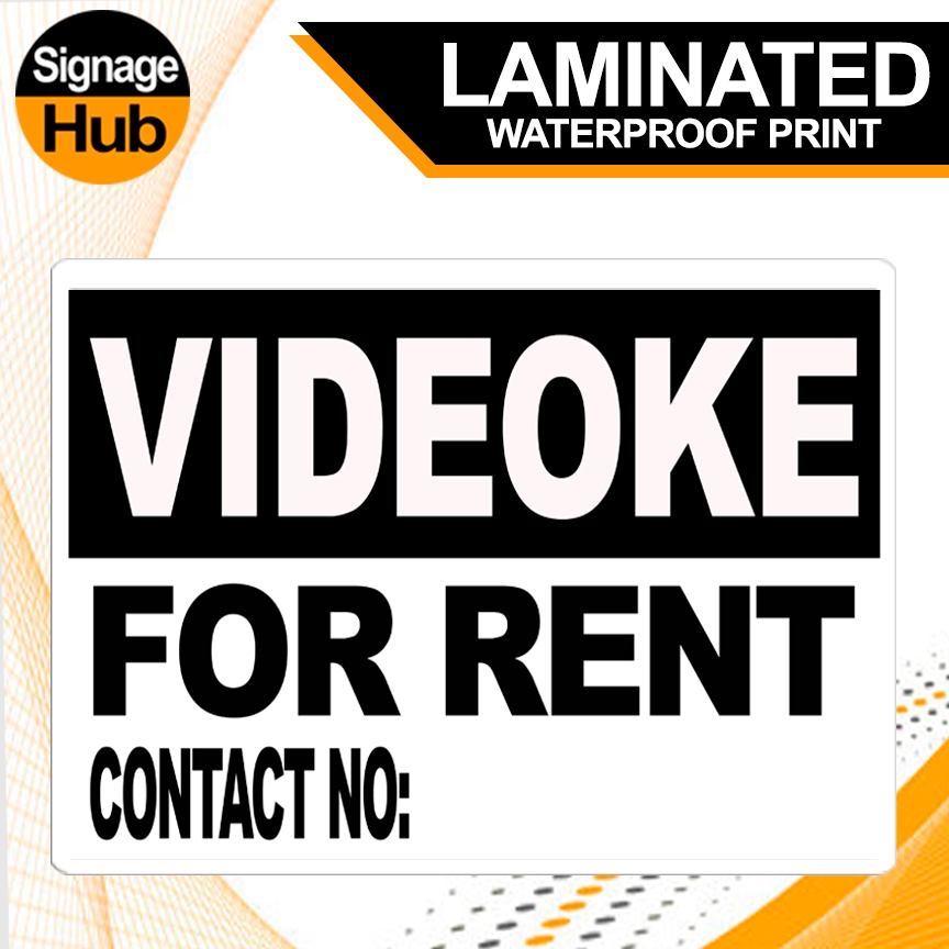 APARTMENT | RENT | BEDSPACE Signs | Laminated or Tarpaulin Signage ...
