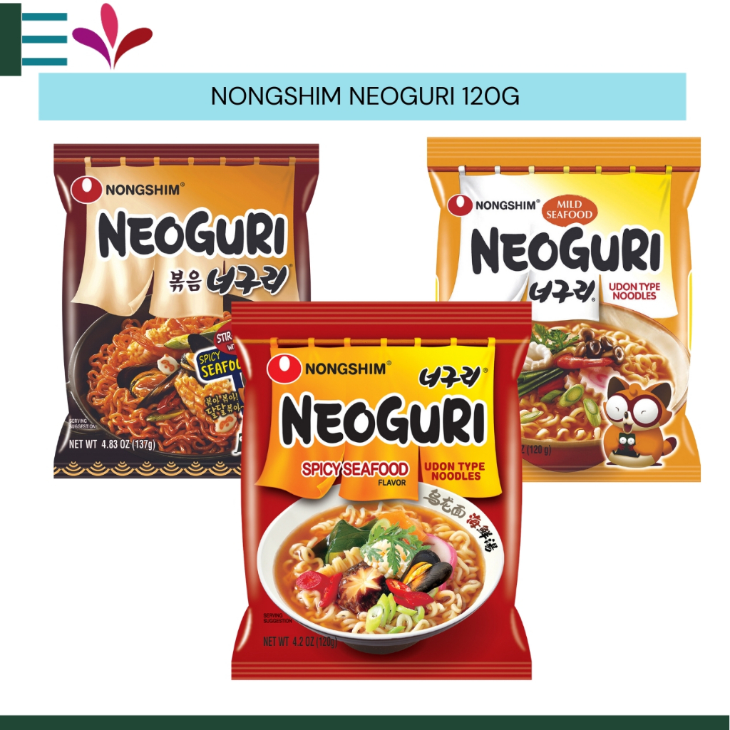 NONGSHIM NEOGURI SPICY SEAFOOD/ MILD/ STIR FRY 120G | Shopee Philippines