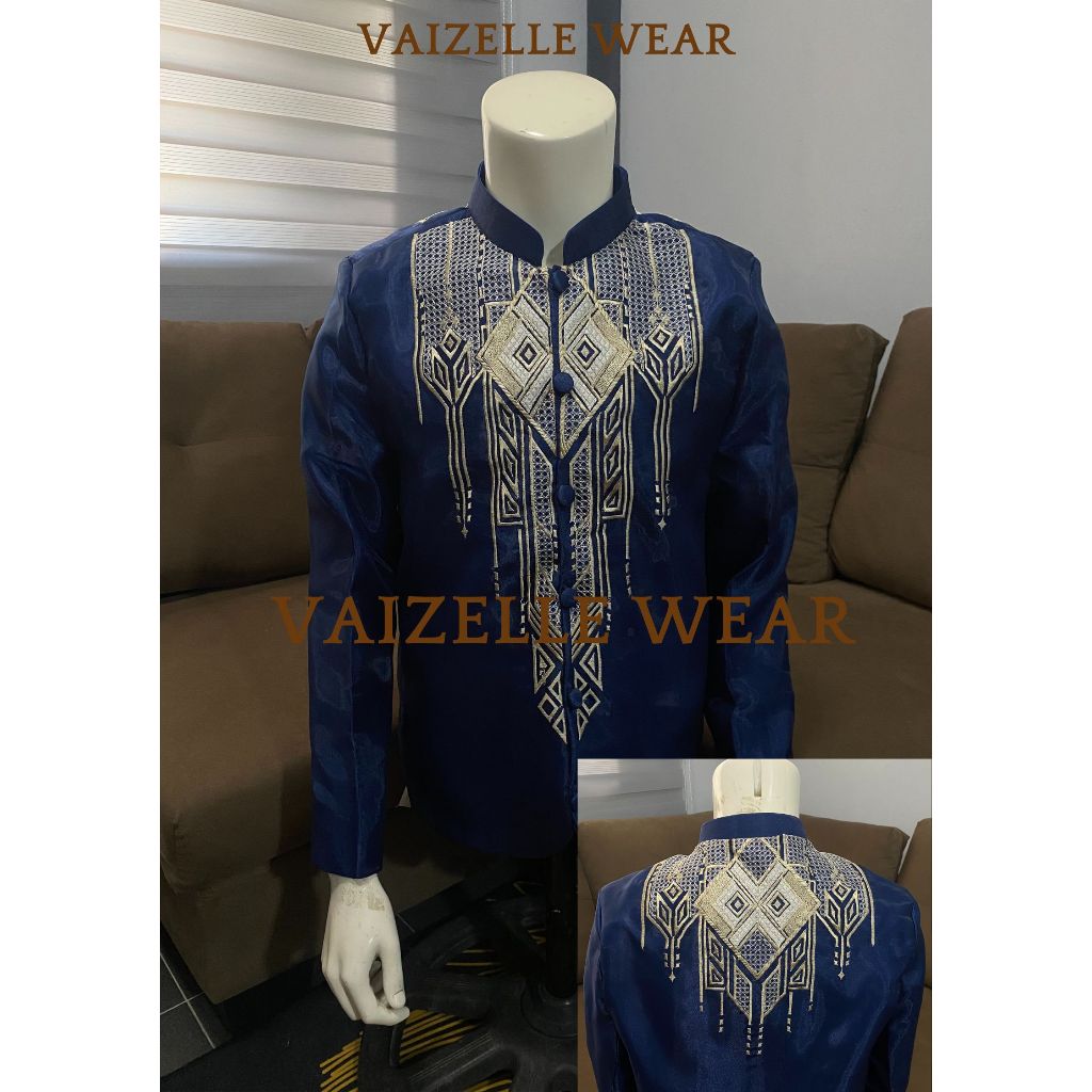 Coat Barong Organza Fabric with design sa Likod Makapal ang burda ...