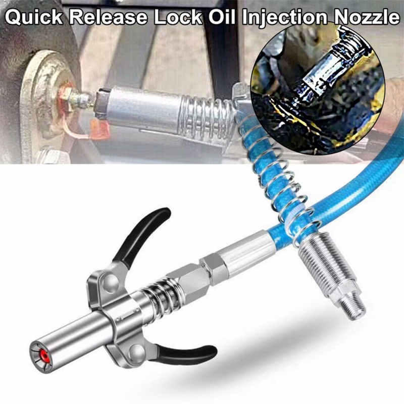 Quick Release Grease Gun 10000 PSI Grease Tool Coupler Heavy-Duty Quick ...