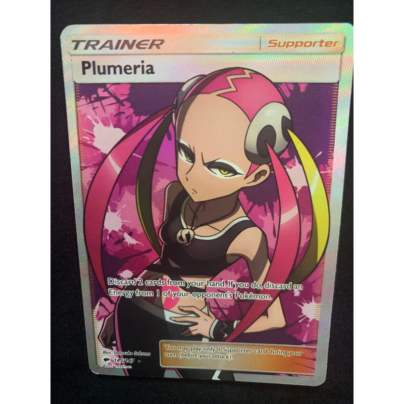 Pokemon TCG Plumeria Full art trainer 145/147 | Shopee Philippines