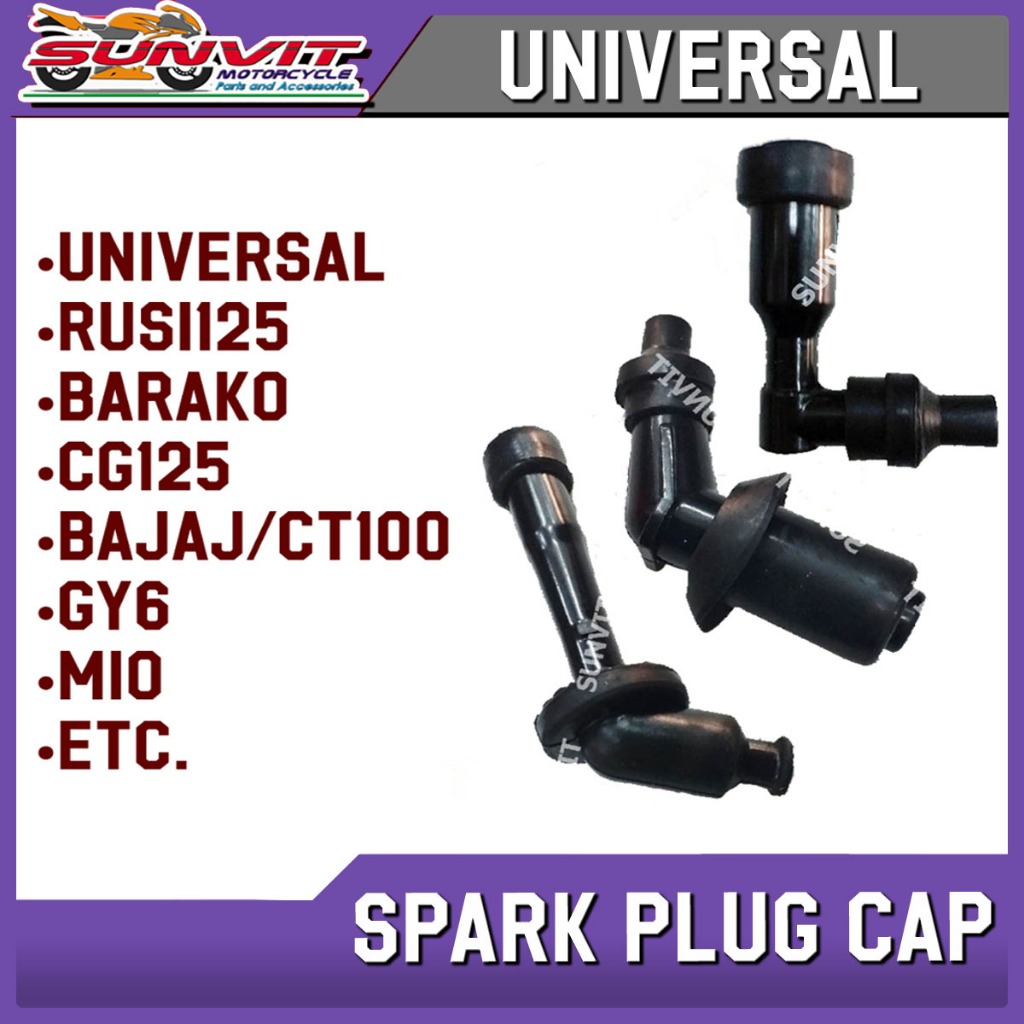 SUNVIT- MOTORCYCLE RAIDER150/CT100/GY6 DENSO/RUSI125/CG125 SPARK PLUG ...
