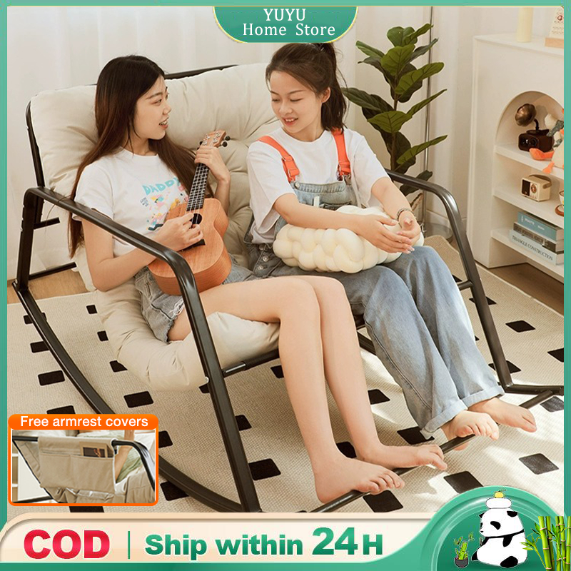 Rocking Chair for Adults Nordic Reclining Chair Sofa Rocking Chair Nap ...
