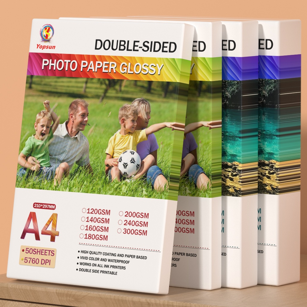A4 Double Sided Photo Paper Glossy & Matte (50Sheets) Yopsun Brand High ...