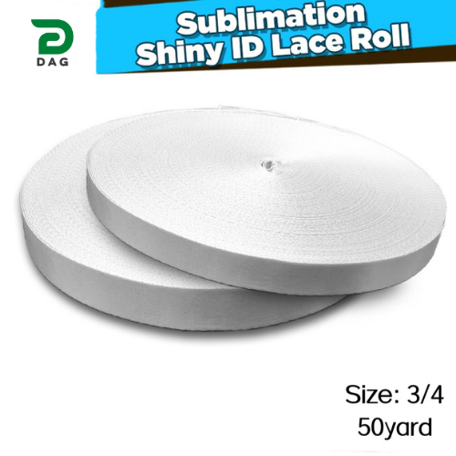 Sublimation White Shiny ID Lace (50 yard) | Shopee Philippines